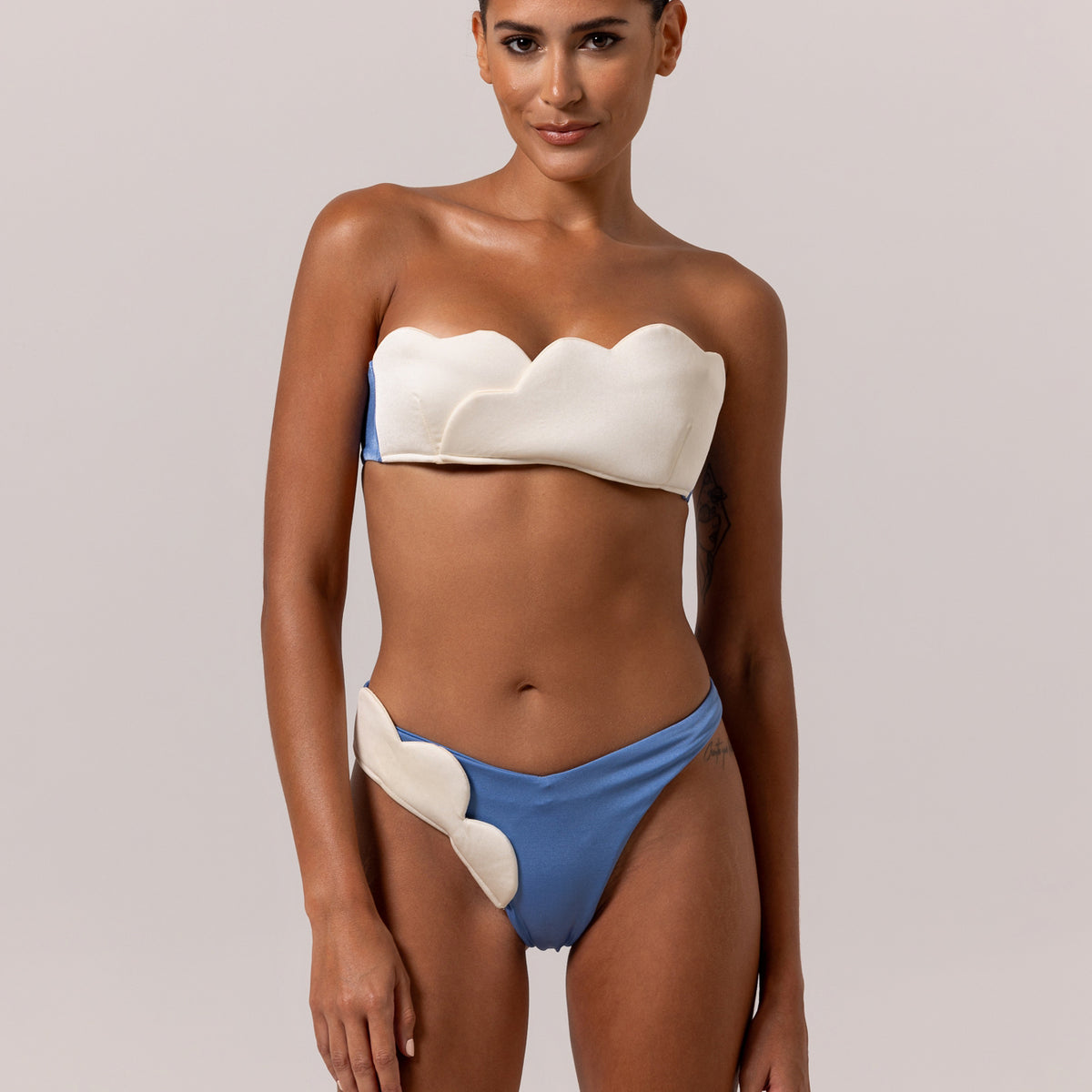 CIELO Blue Ivory - Bikini – Aanoukis Swimwear