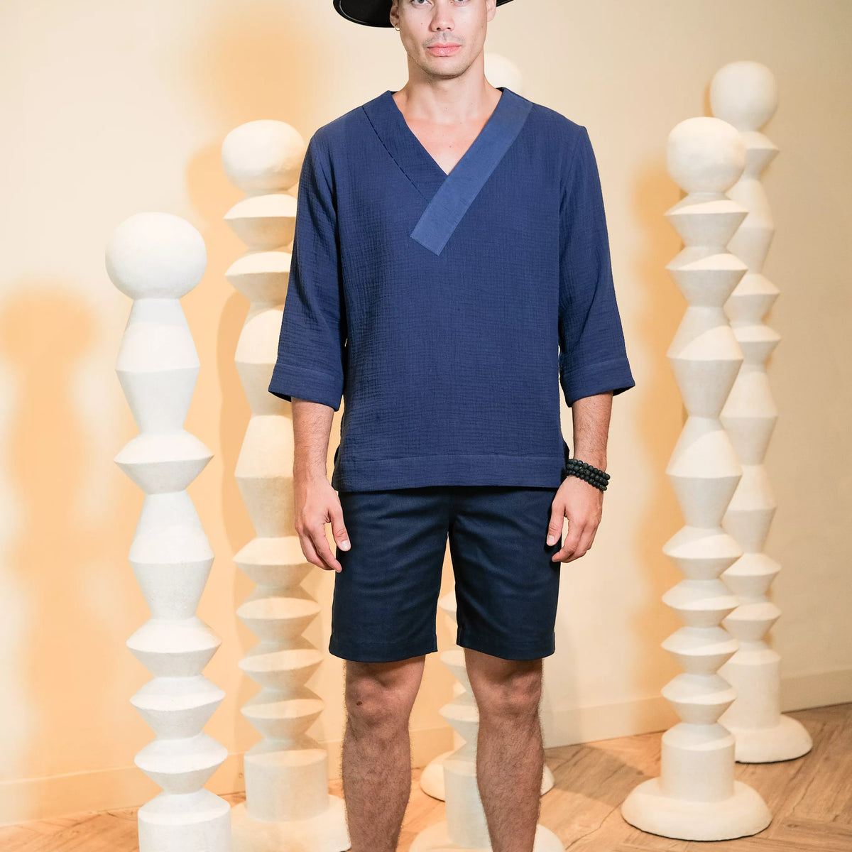 GEORGE SHORT NAVY – Aanoukis Swimwear